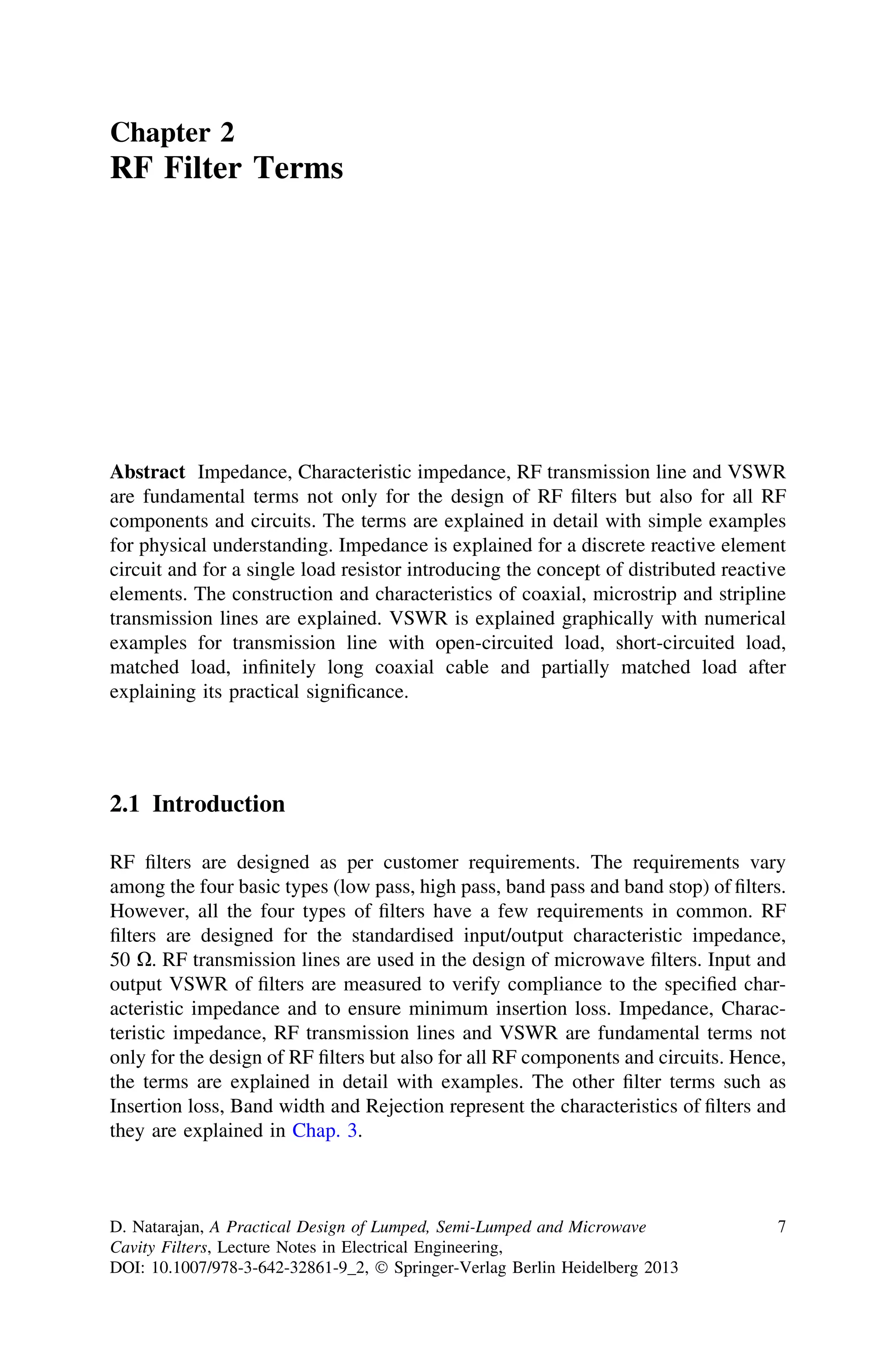 A practical design of lumped, semi lumped & microwave cavity filters | PDF
