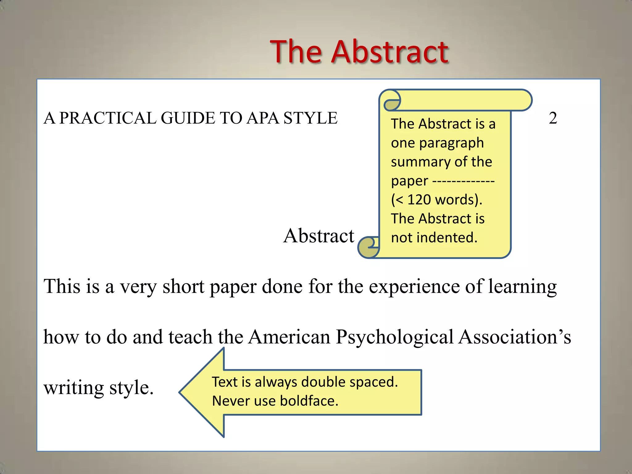 A practical guide to APA style | PPTX