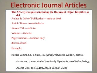 A practical guide to APA style | PPTX