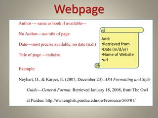 A practical guide to APA style | PPTX