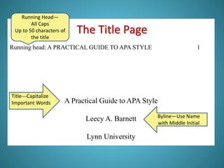 A practical guide to apa style updated 2.0 | PPT