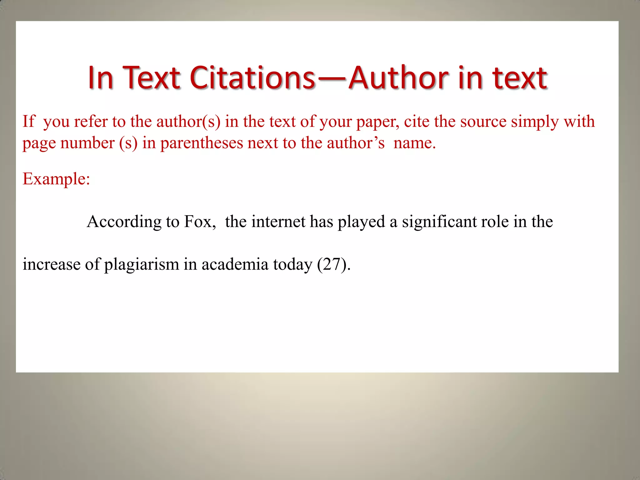 A Practical Guide To MLA Style | PPT