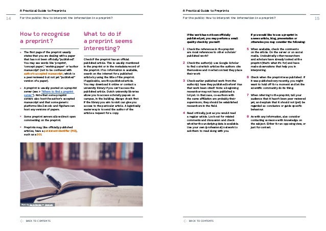 A practical guide to preprints 1.0 | PDF