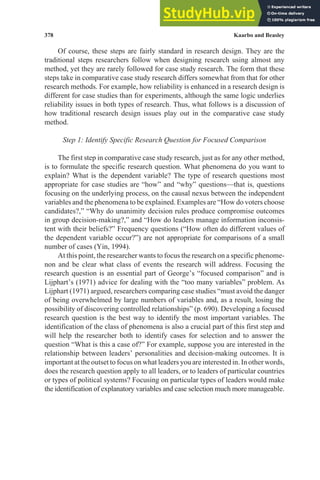 A Practical Guide To The Comparative Case Study Method In Political ...