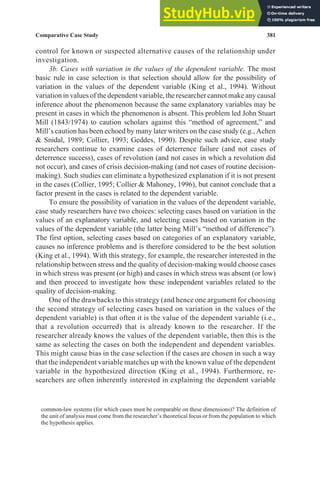 A Practical Guide To The Comparative Case Study Method In Political ...