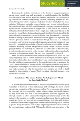 A Practical Guide To The Comparative Case Study Method In Political ...