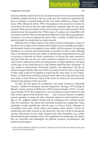 A Practical Guide To The Comparative Case Study Method In Political ...