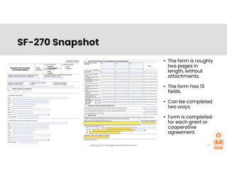 A Practical Guide to the SF-425 & SF-270 Forms | Grant Management ...
