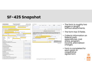 A Practical Guide to the SF-425 & SF-270 Forms | Grant Management ...