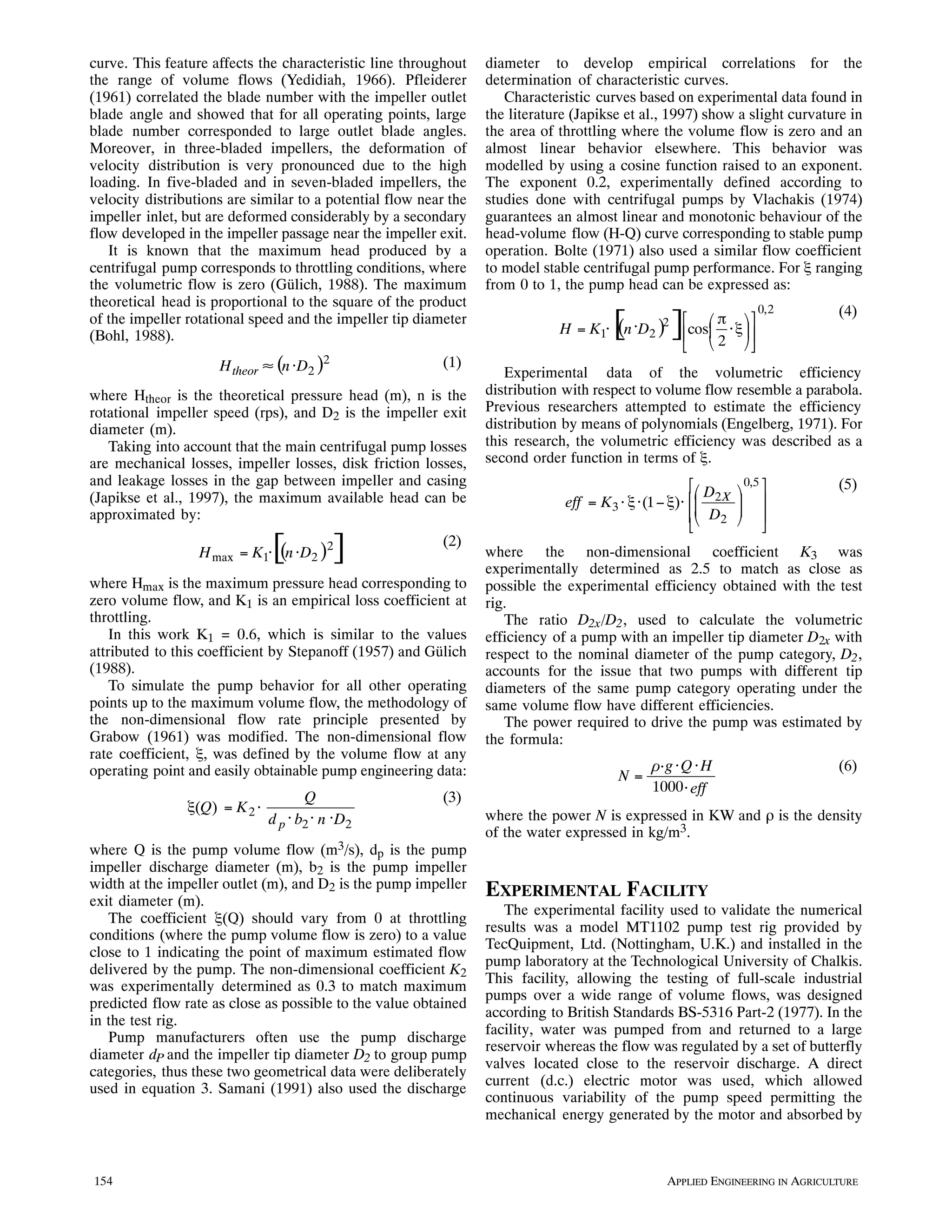 A practical method to predict performance curves of centrifugal water ...