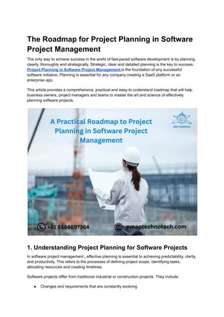 A Practical Roadmap to Project Planning in Software Project Management ...