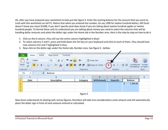 A practical tutorial to excel | PDF | Operating Systems | Computer ...