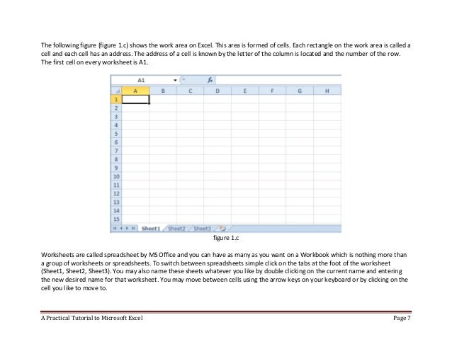 A Practical Tutorial To Excel