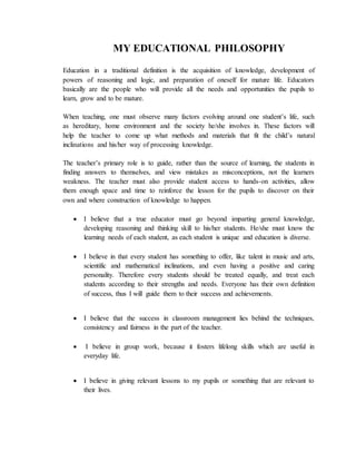 A Practice Teaching Portfolio | DOCX