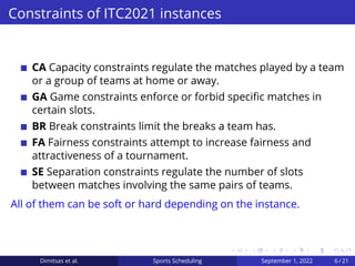 A Pragmatic Approach for Solving the Sports Scheduling Problem ...