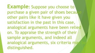 Apraising analogical argument | PPTX