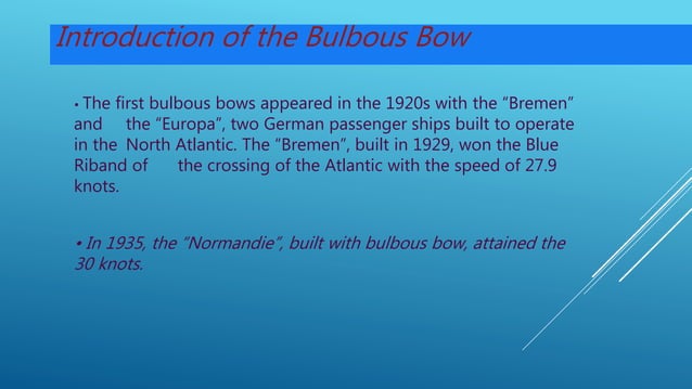 BULBOUS BOW | PPTX