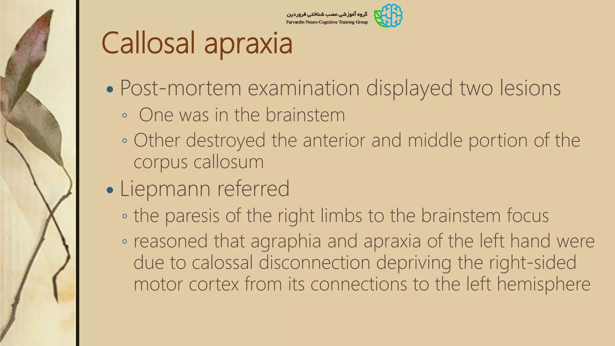Apraxia | PPSX