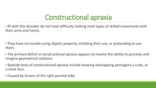 Apraxia examination and evaluation | PPTX