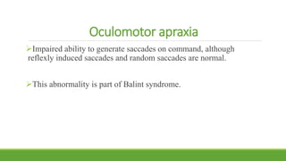Apraxia examination and evaluation | PPTX