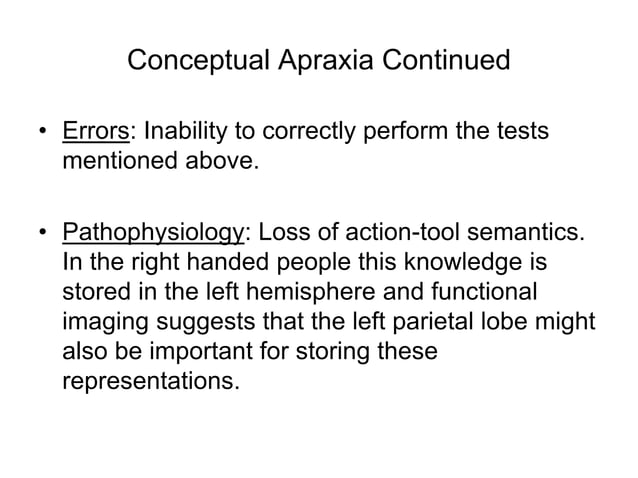 APRAXIA.ppt | Physical Therapy | Wellness