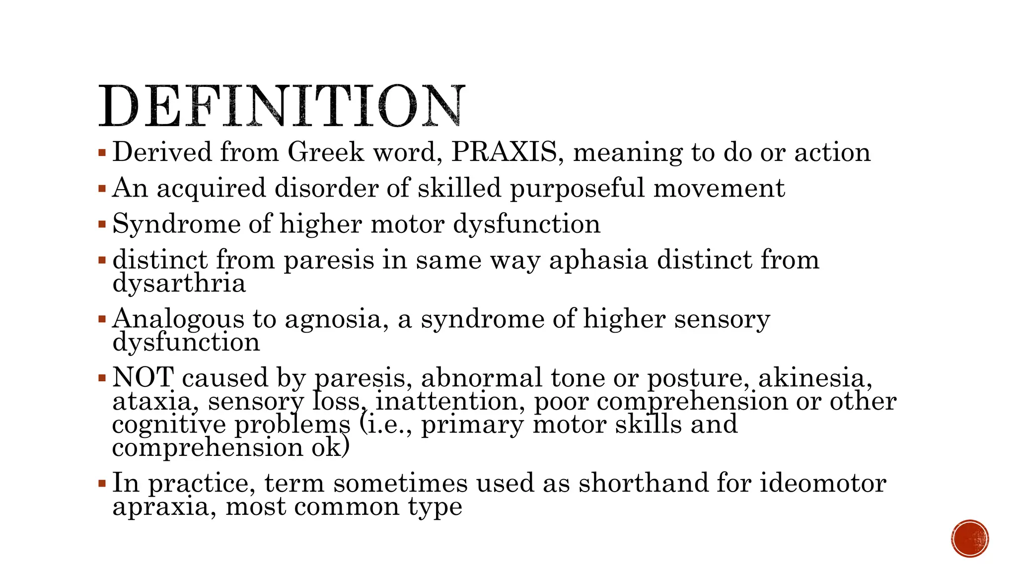Apraxia and Other Types (Neuropsychology) | PPTX