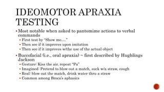 Apraxia and Other Types (Neuropsychology) | PPTX