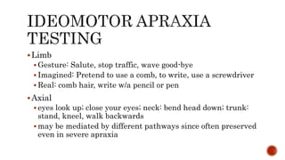 Apraxia and Other Types (Neuropsychology) | PPTX