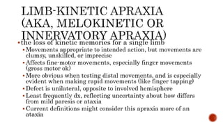Apraxia and Other Types (Neuropsychology) | PPTX