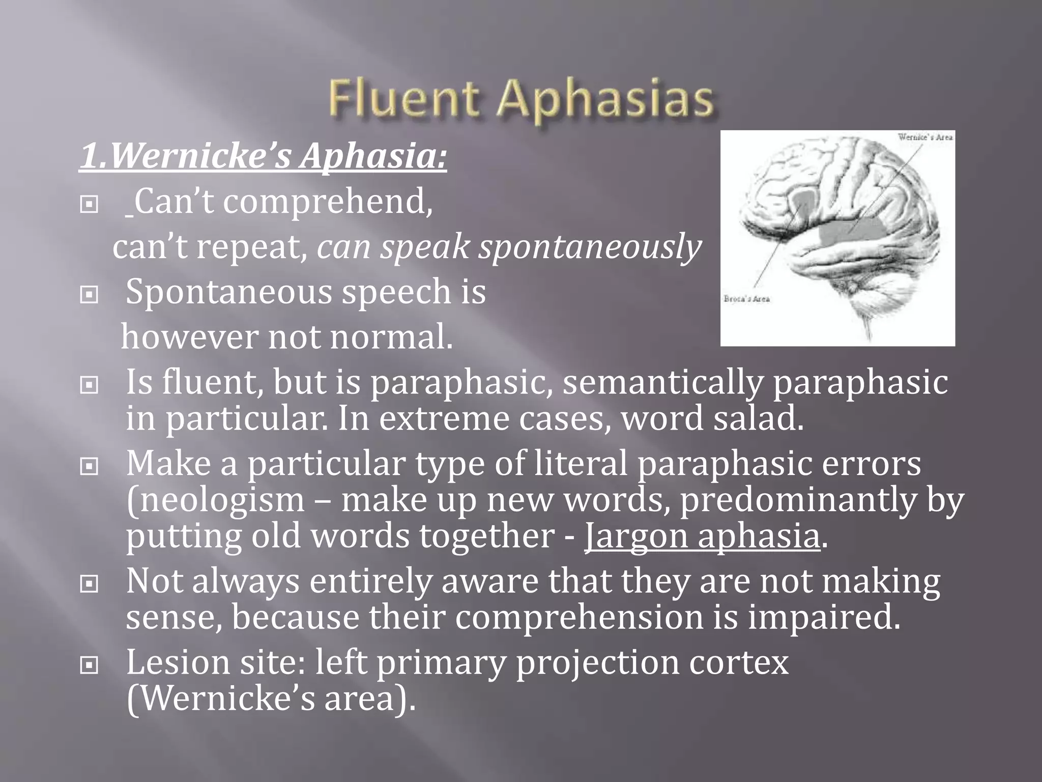 Apraxia, aphasia assessment and their management | PPTX