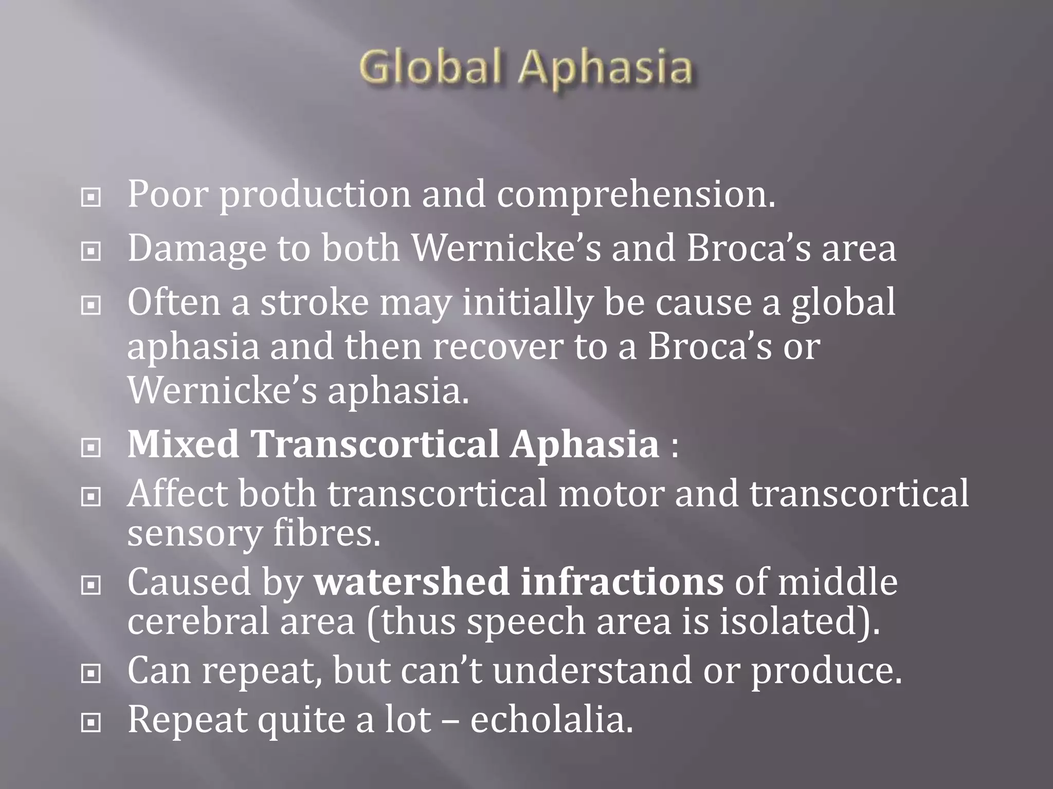 Apraxia, aphasia assessment and their management | PPTX