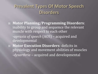 Apraxia, aphasia assessment and their management | PPTX