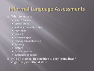 Apraxia, aphasia assessment and their management | PPTX