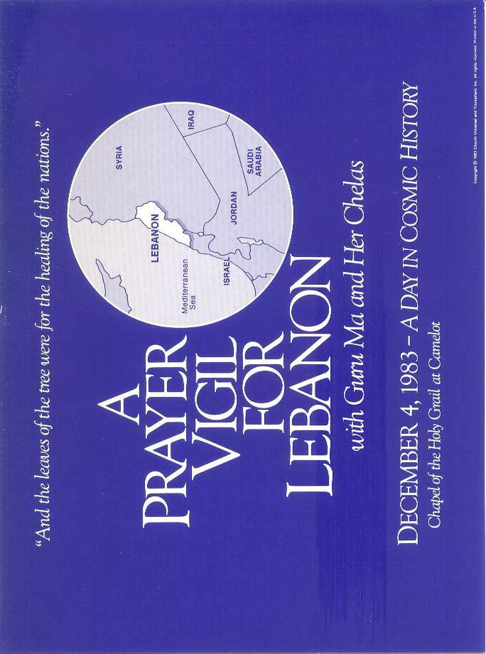 The Summit Lighthouse: A prayer vigil for lebanon album cover | PDF