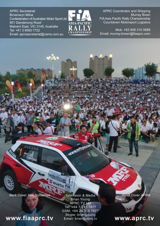 FIA APRC - China, India, Japan, Malaysia, Australia and NZ | PDF