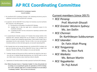 Progress of Global RCE Network and Roadmap for the RCE Community (UNU ...