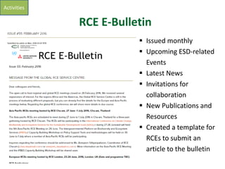 Progress of Global RCE Network and Roadmap for the RCE Community (UNU ...