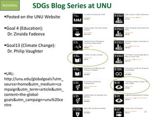 Progress of Global RCE Network and Roadmap for the RCE Community (UNU ...