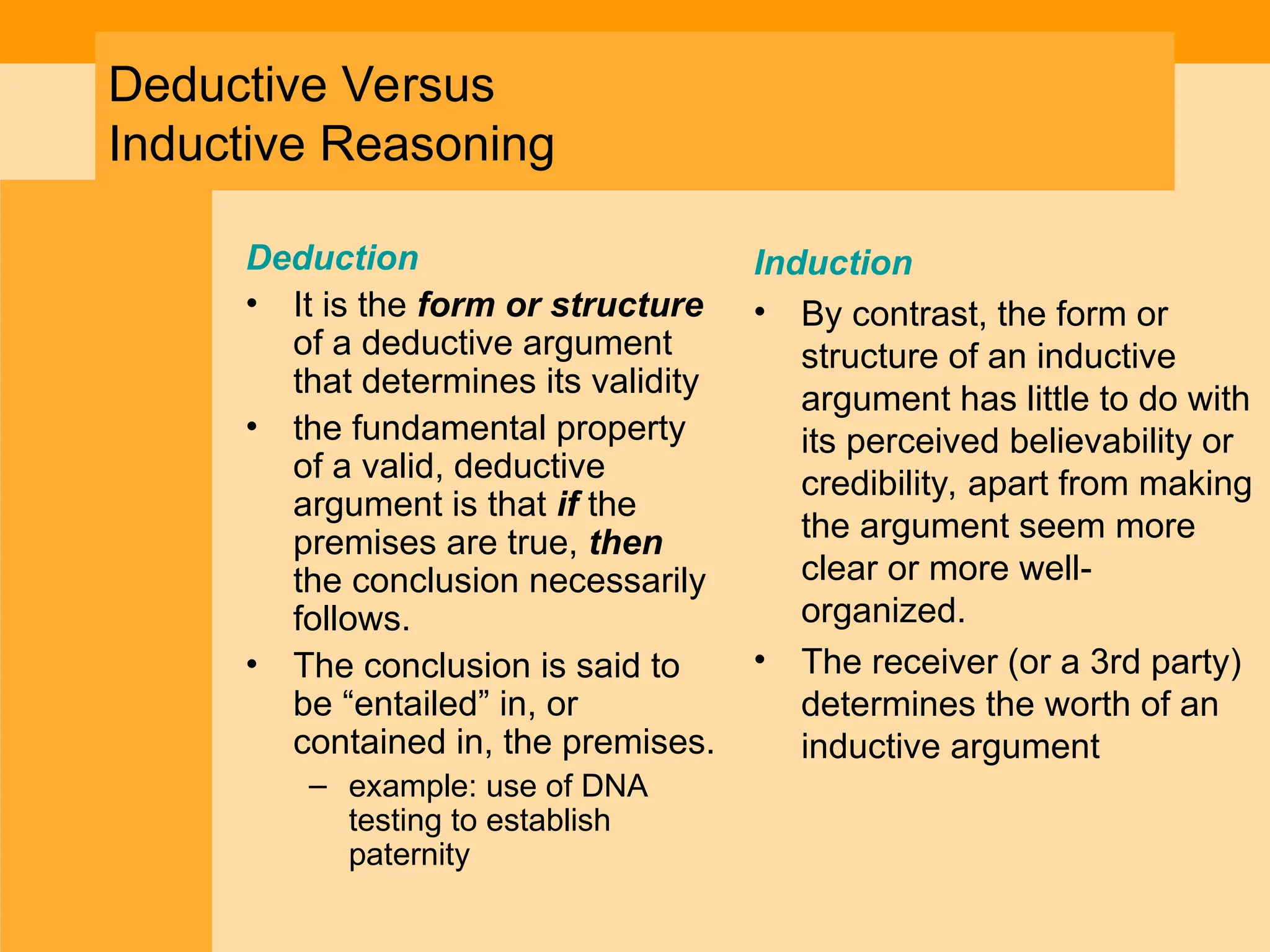 Formal Versus Informal Logic lecture presentation | PPT