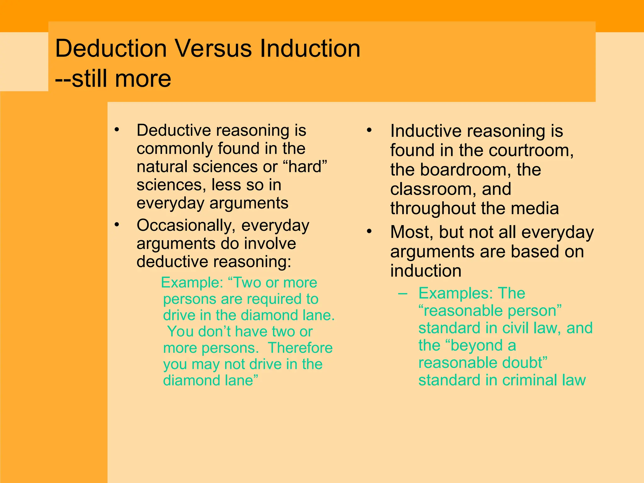 Formal Versus Informal Logic lecture presentation | PPT