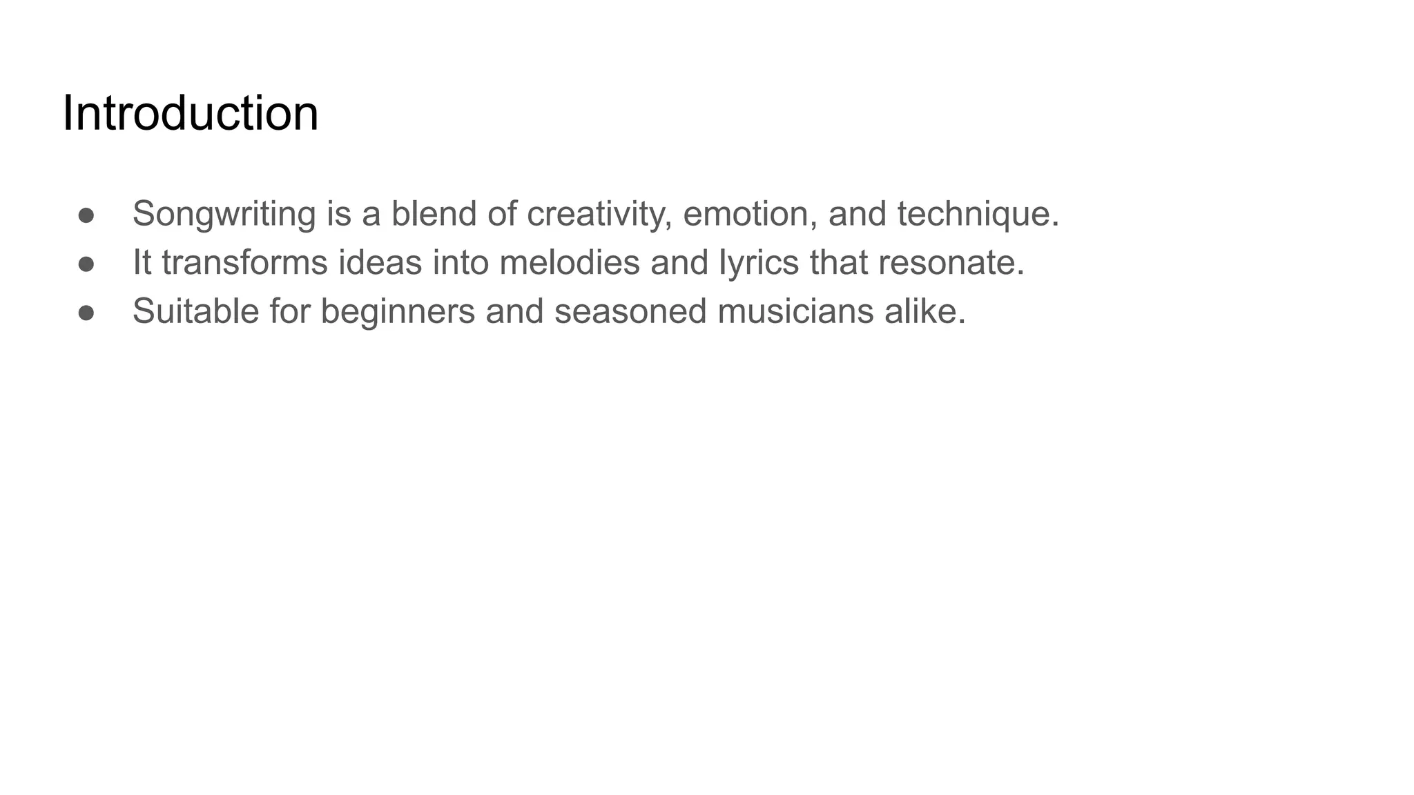 A Precise Guide To Writing An Excellent Song | PDF