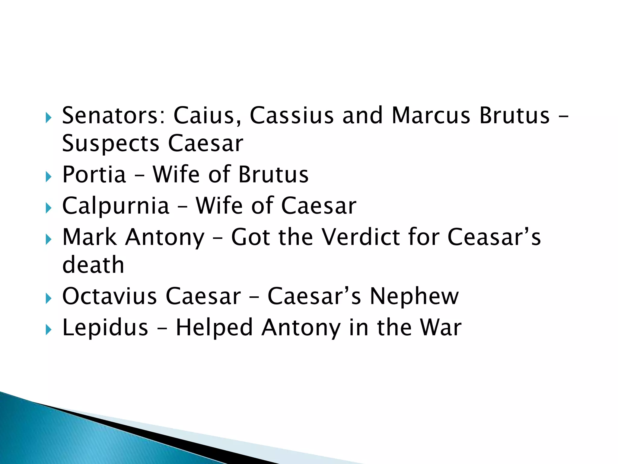 A preface to william shakespeares julius caesar | PPTX