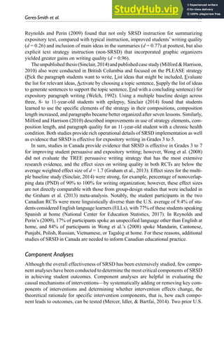 A Preliminary Component Analysis Of Self-Regulated Strategy Development ...