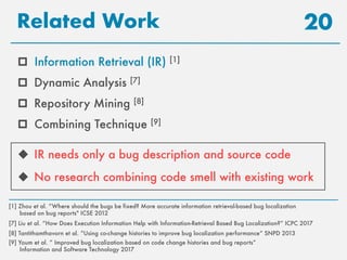 A preliminary study on using code smells to improve bug localization | PPT