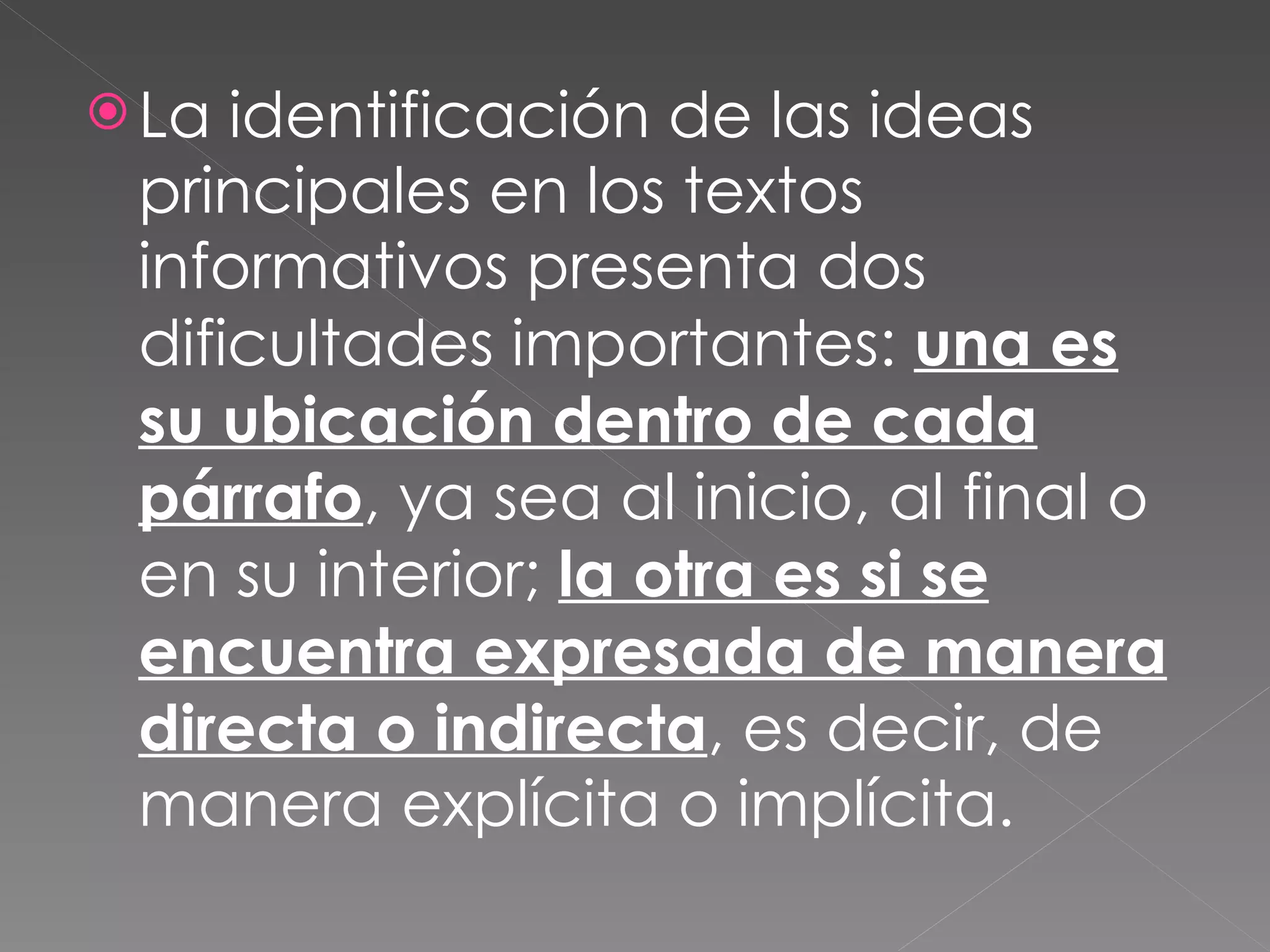 IDEAS PRINCIPALES | PPT