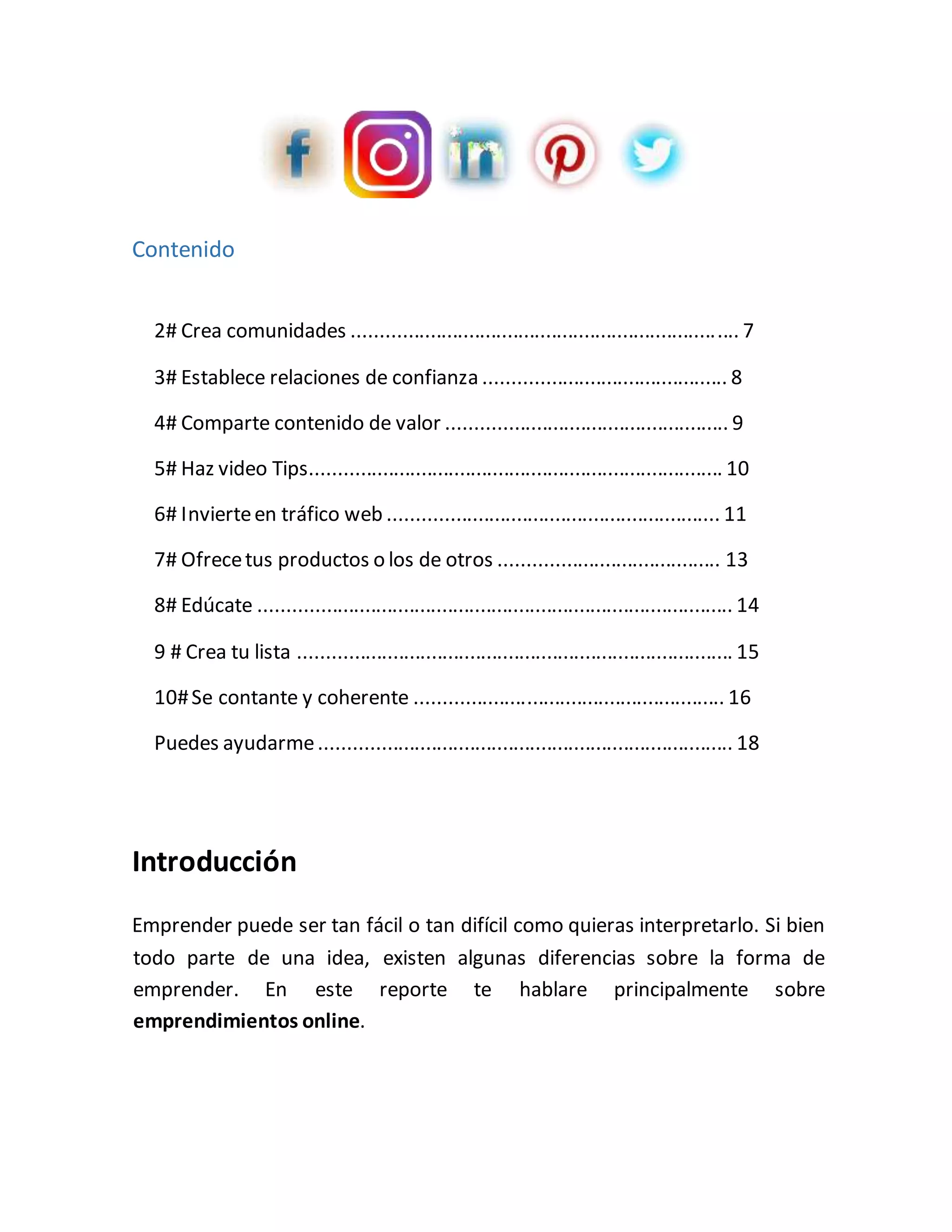 Emprende en internet en solo 10 pasos | DOCX | Internet for Beginners | Internet