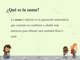 Aprendemos a sumar! | PPTX