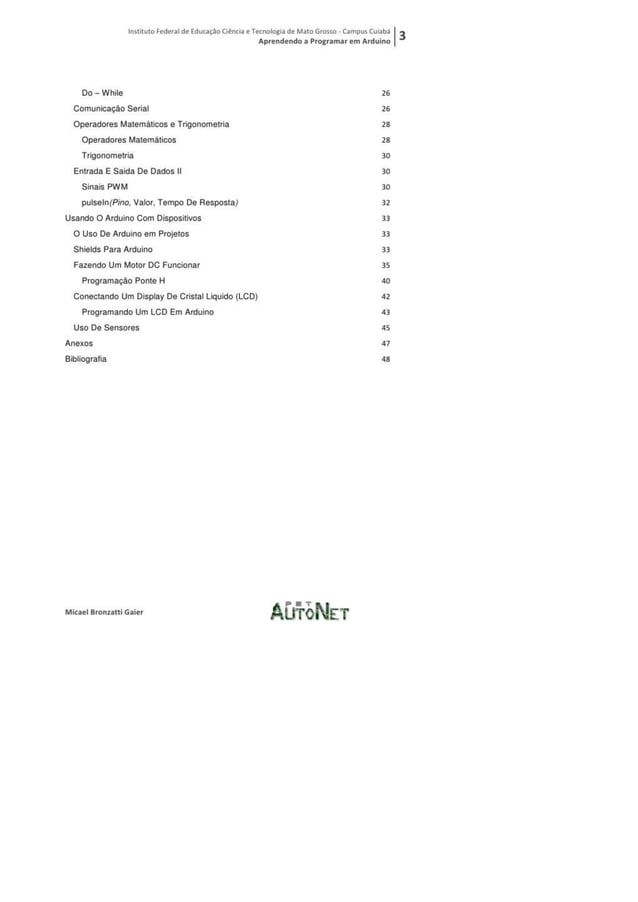 Aprendendo A Programar Em Arduino Pdf