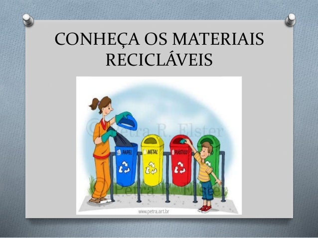Aprendendo a reciclar o lixo
