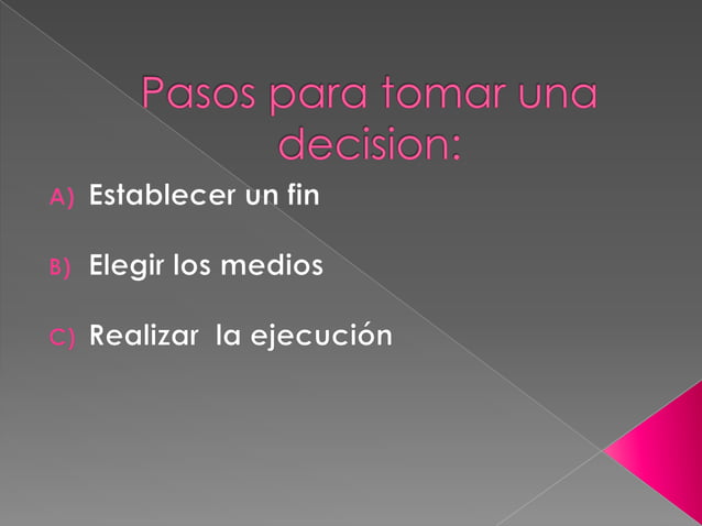 Aprender a tomar decisiones de manera informada y | PPTX
